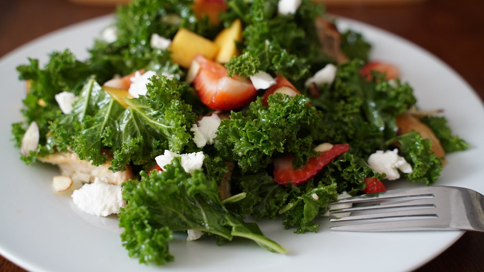 TikTok Chicken Kale Summer Salad Recipe With Photos | PS Food