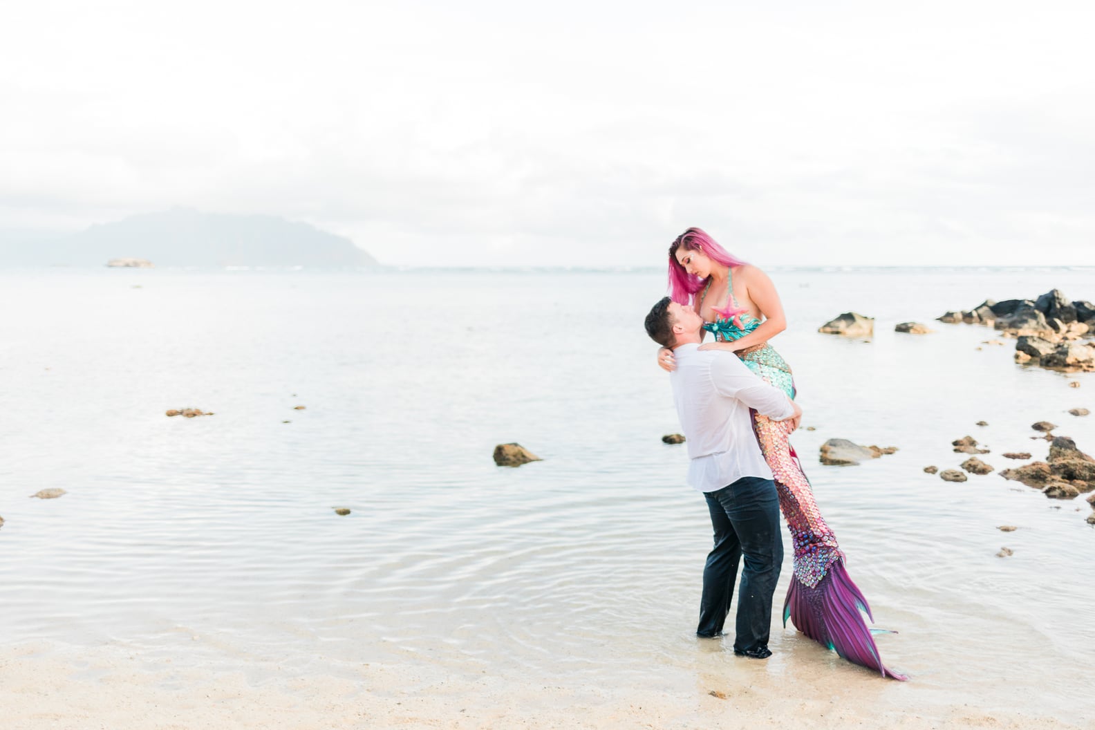 A Couple's Sexy Mermaid-Themed Photo Shoot | PS Love