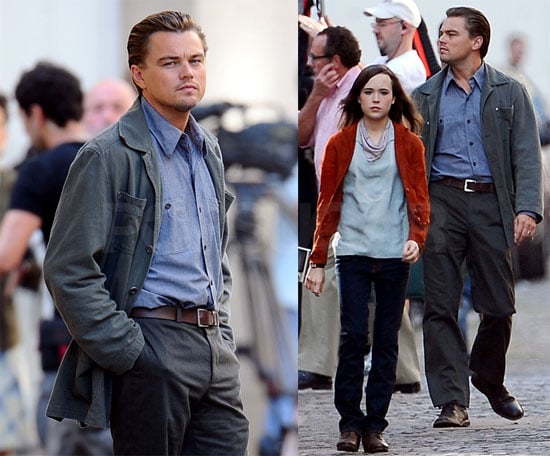 Photos of Leonardo DiCaprio, Ellen Page Filming Inception | POPSUGAR ...