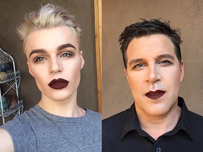 Father and Son Take Makeup Selfie | POPSUGAR Beauty