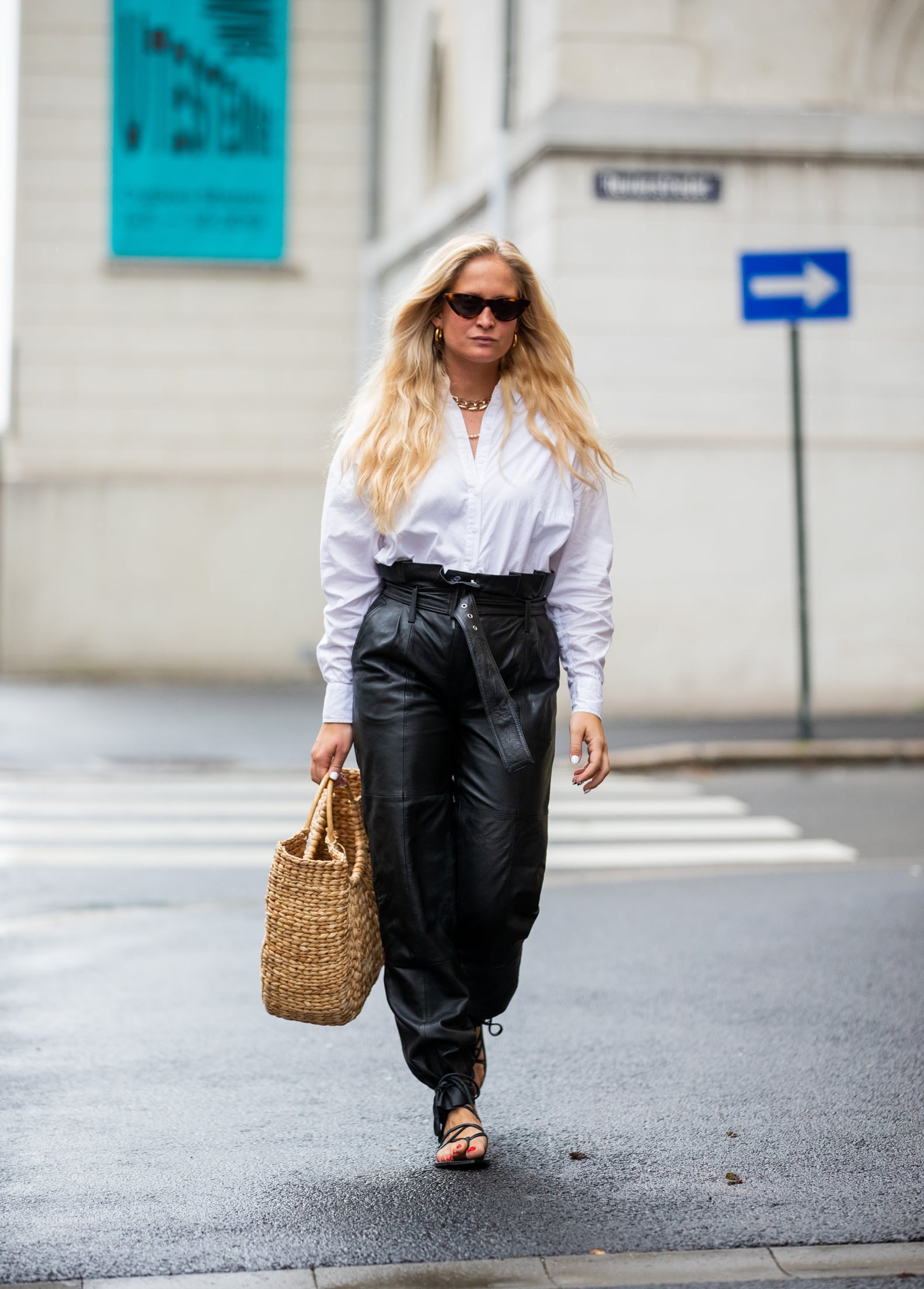 Wearing Ankle Strap Heels Over Pants Is the New Trend 2019 | PS Fashion