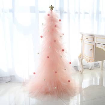 Where to Buy Pink Tulle Christmas Trees | PS Home