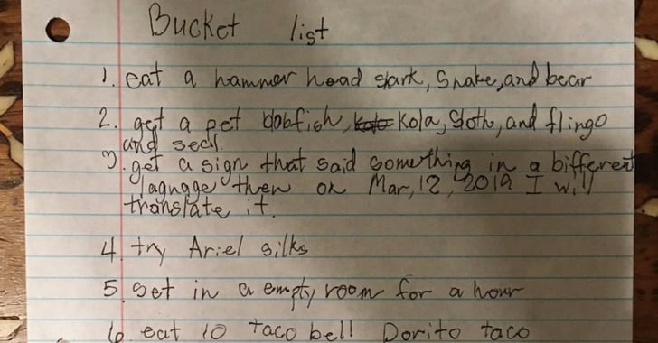 Little Girl's Random Bucket List | POPSUGAR Family