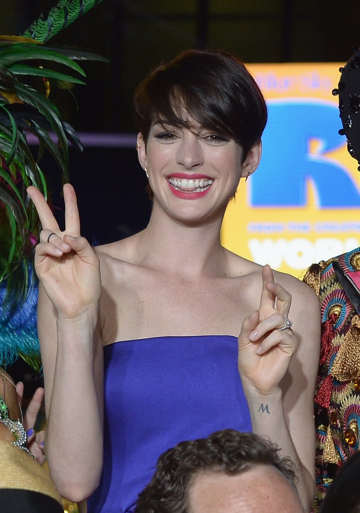 Anne Hathaway at Rio 2 Premiere in Miami | Pictures | POPSUGAR Celebrity