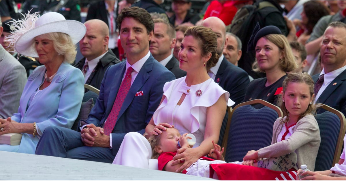 Justin Trudeau and Family at Canada Day 2017 | POPSUGAR Celebrity