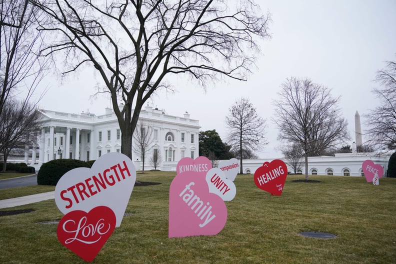 Jill Biden Decorates White House Lawn For Valentine's Day | POPSUGAR ...