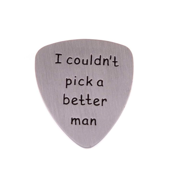 YeeQin I Couldn't Pick a Better Man Guitar Pick | Last-Minute Valentine ...