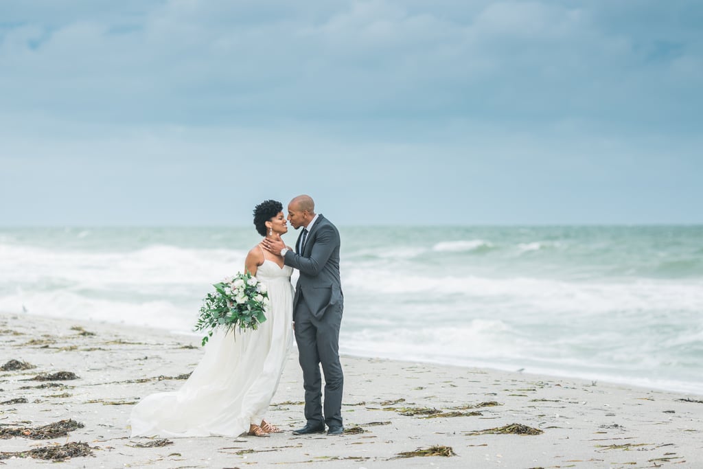 First Look Wedding Photo Shoot On The Beach Popsugar Love And Sex Photo 39