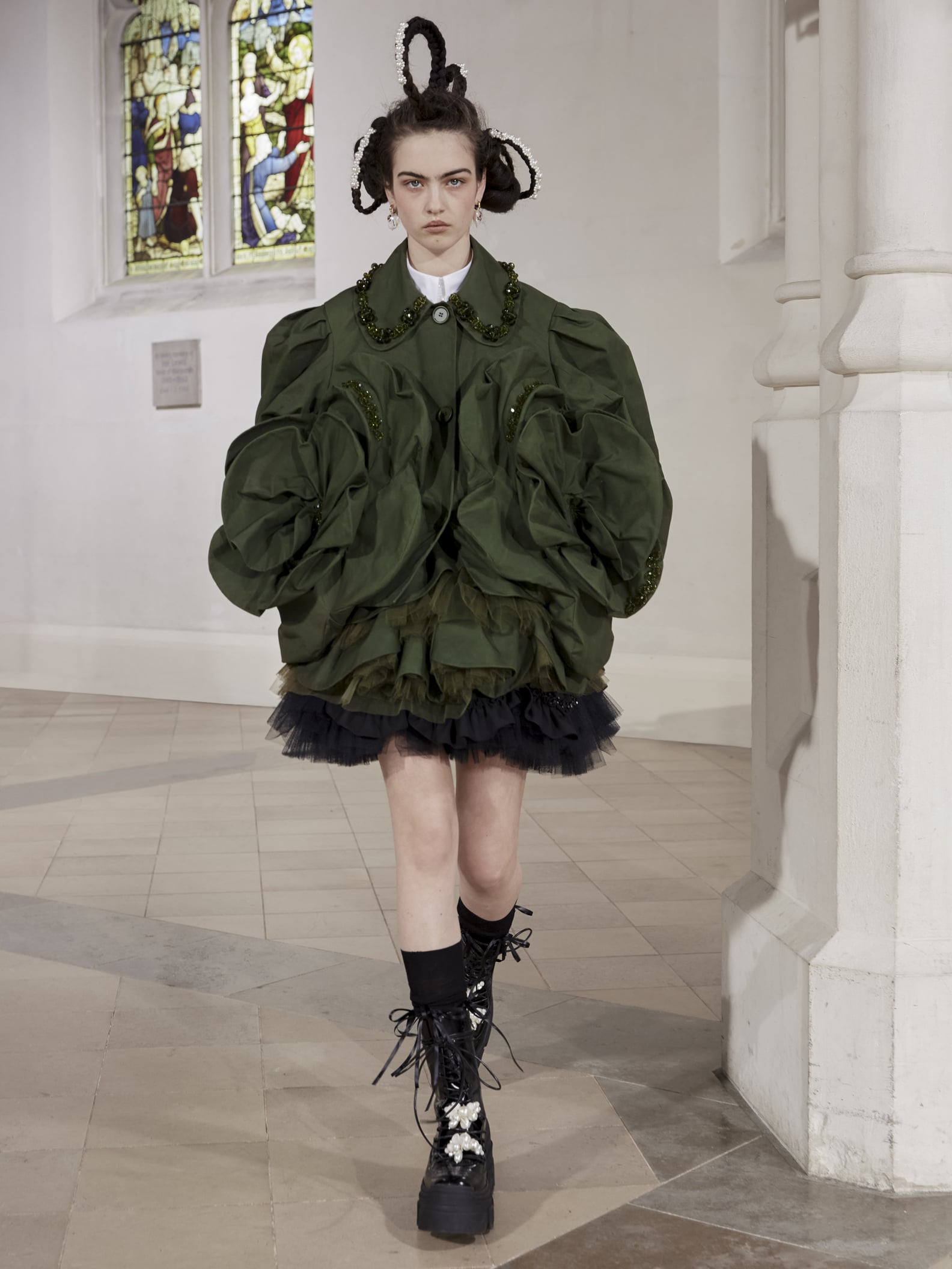 Simone Rocha Fall 2021 Features Patchwork and Regencycore | PS Fashion