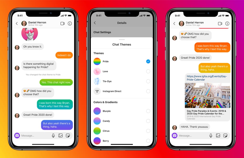 Custom Chat Colours | What to Know About Instagram's New DM Updates ...