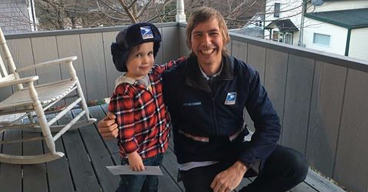 Mailman Gives Little Boy Letter and Hat to Say Goodbye | POPSUGAR Family
