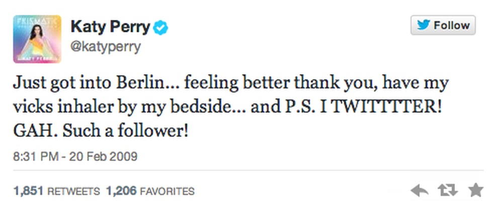 Celebrities' First Tweets | PS Celebrity