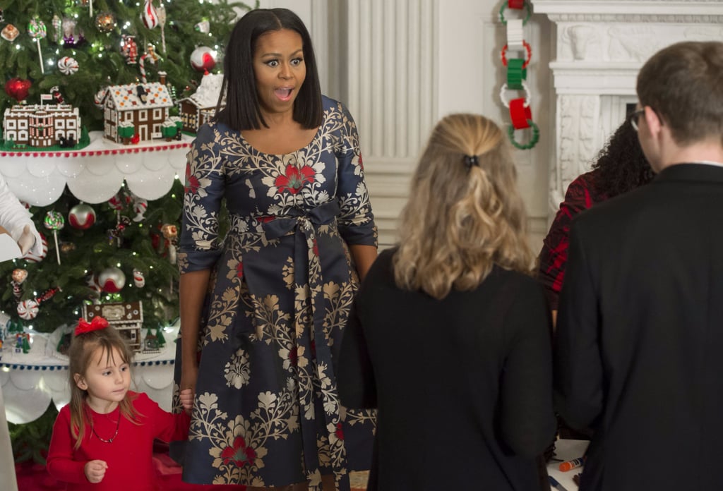 Michelle Obama's Holiday Dress Nov. 2016 | POPSUGAR Fashion