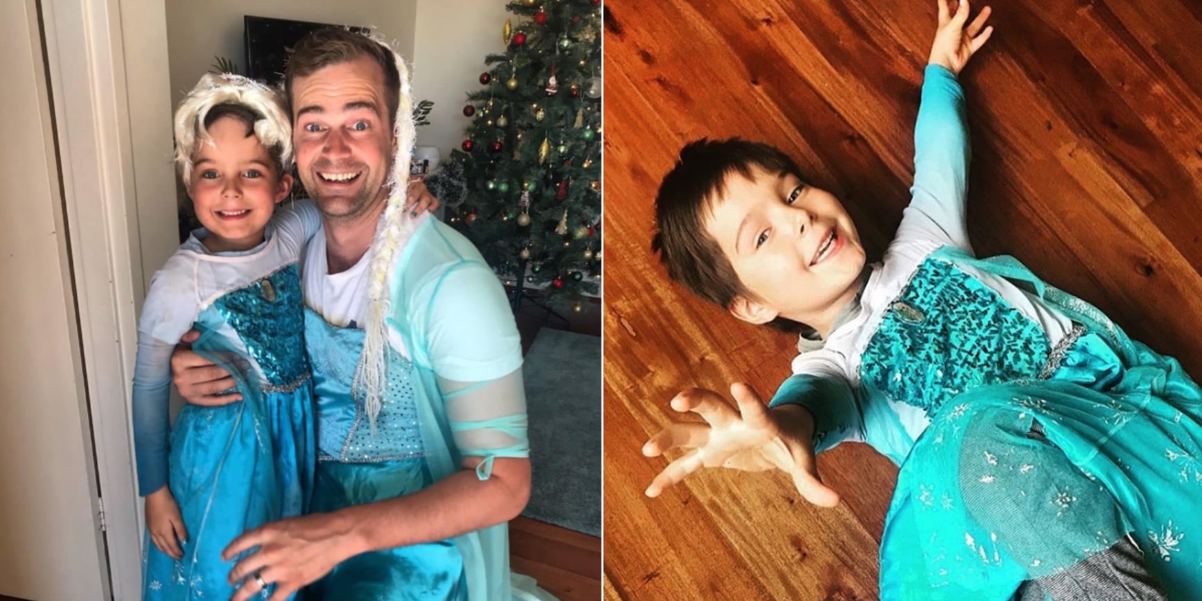 Dad Dresses Up Like Frozen's Elsa to Support His Son | PS Family
