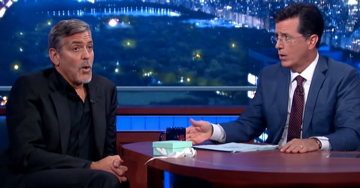 George Clooney on Stephen Colbert September 2015 | PS Celebrity