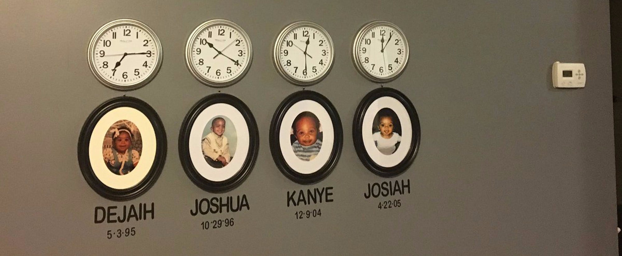 Family Birth Time Clock Wall | POPSUGAR Family