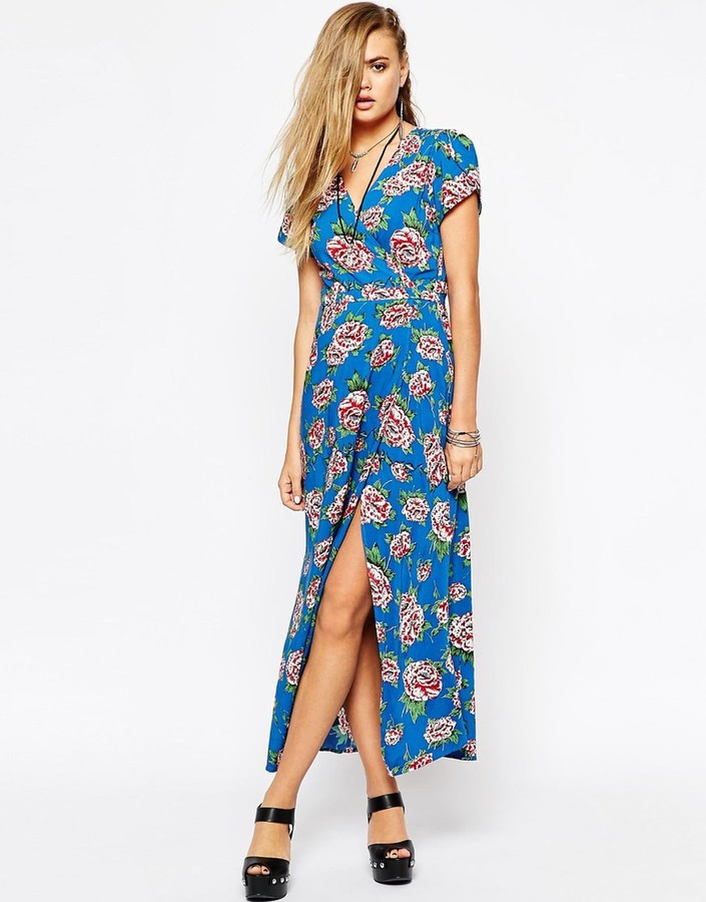 Jennifer Aniston Wearing Floral Maxi Dress | PS Fashion