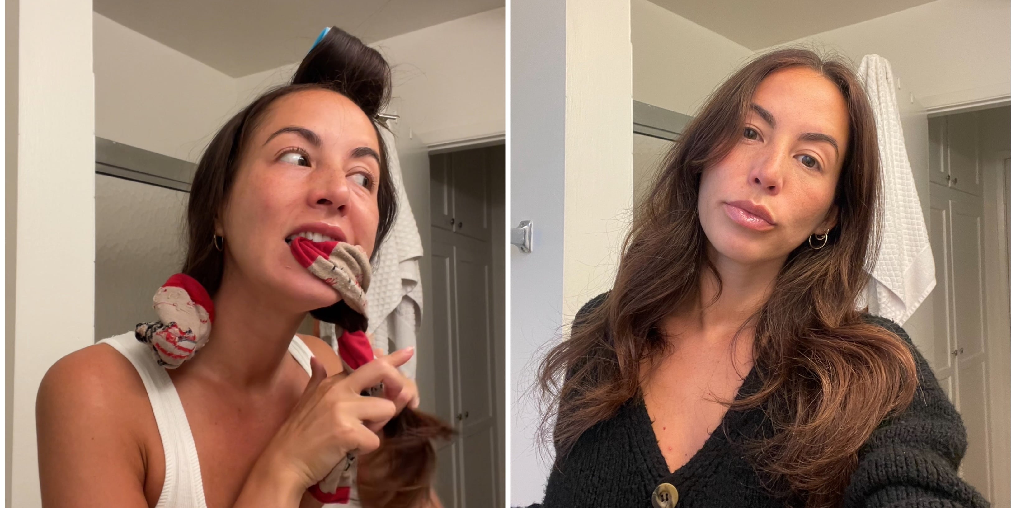 I Tried TikTok's Sock Curls Heatless Hair Hack | PS Beauty