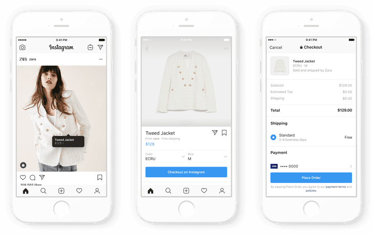 Example No. 2: Zara | How Does Instagram Checkout Work? | POPSUGAR Tech ...