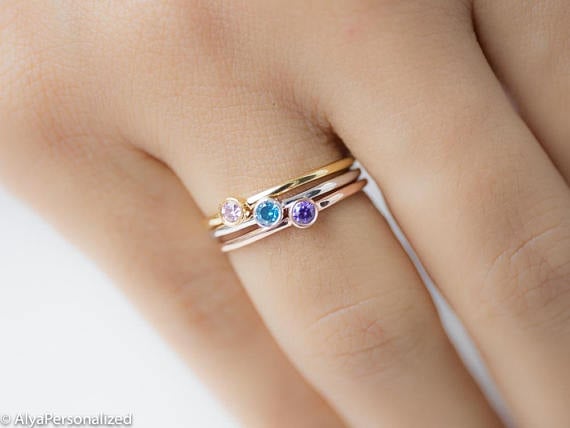 Mother's Day Ring With Birthstones | POPSUGAR Family