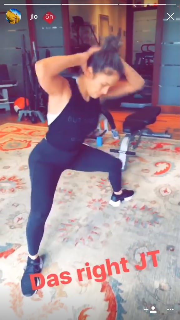 Jennifer Lopez Working Out With David Kirsch Video | POPSUGAR Fitness