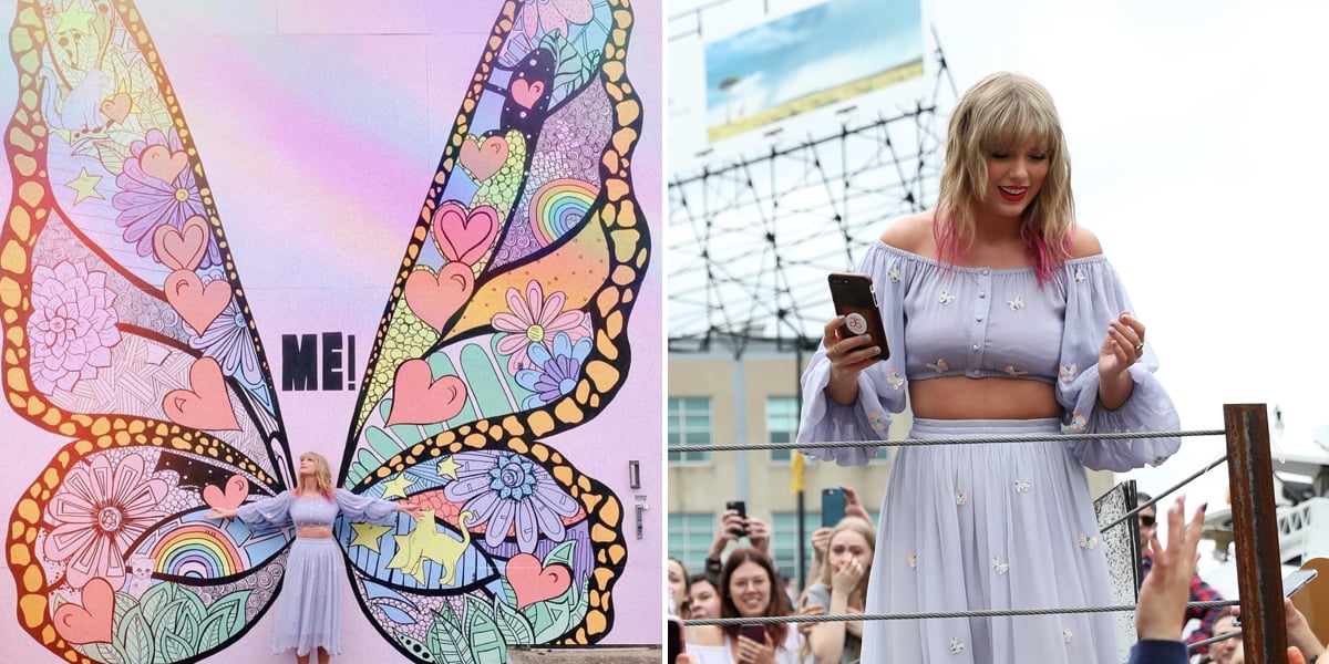 Taylor Swift's Butterfly Crop Top and Skirt April 2019 | PS Fashion