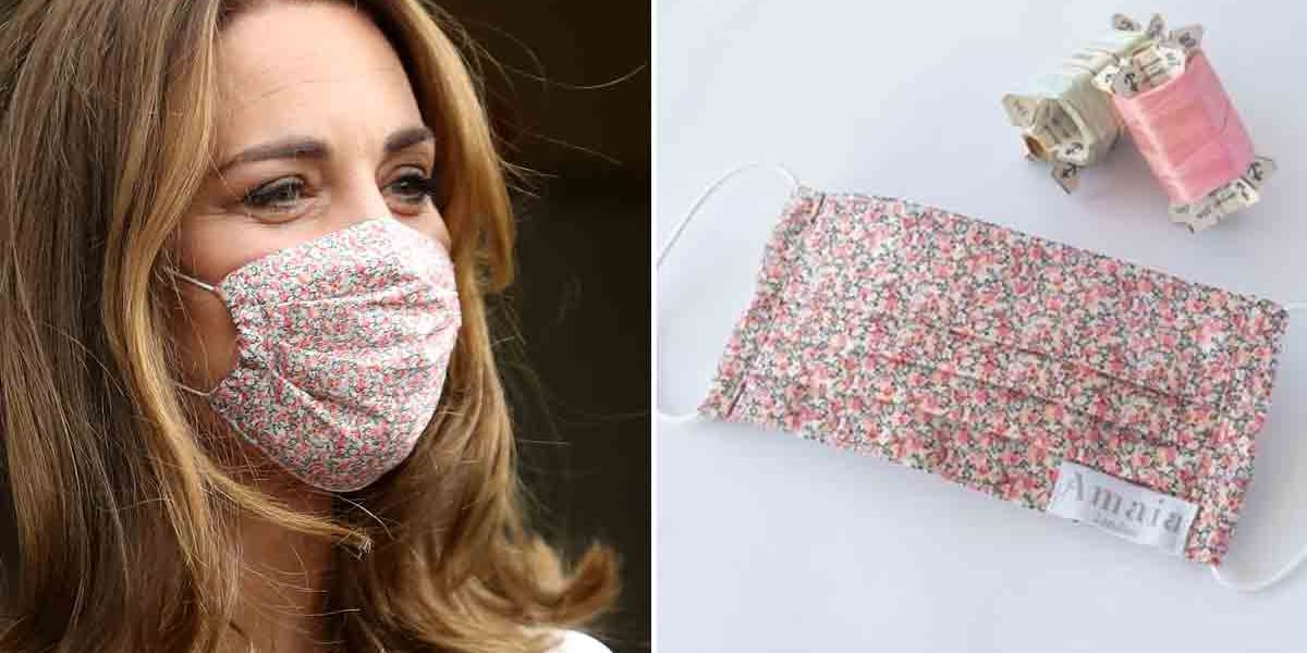 Kate Middleton's Floral Amaia Face Mask August 2020 | PS Fashion