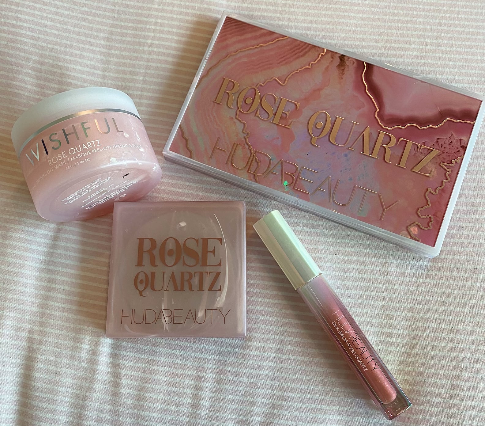 Huda Beauty Rose Quartz Eyeshadow Palette Review With Photos | PS Beauty