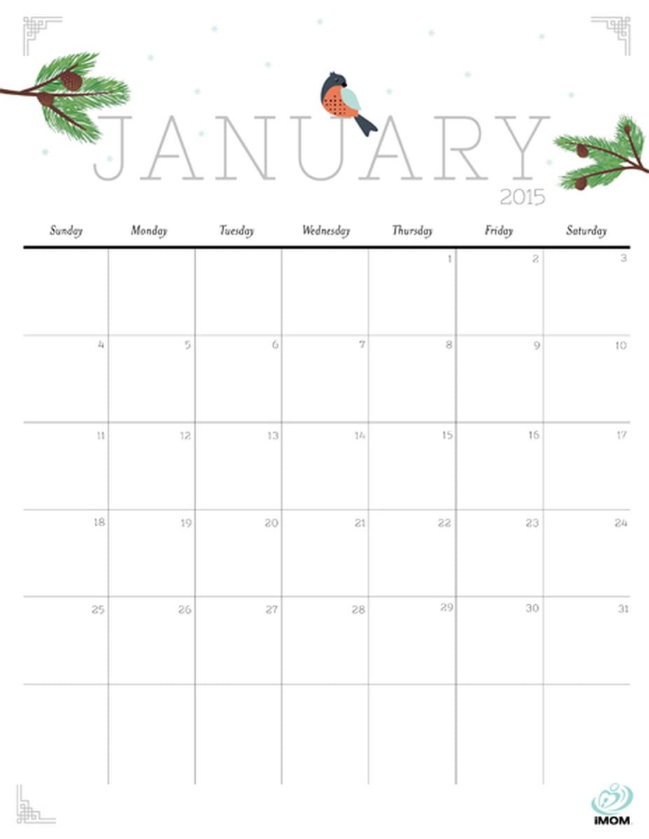 Free Printable 2015 Calendar | PS Smart Living