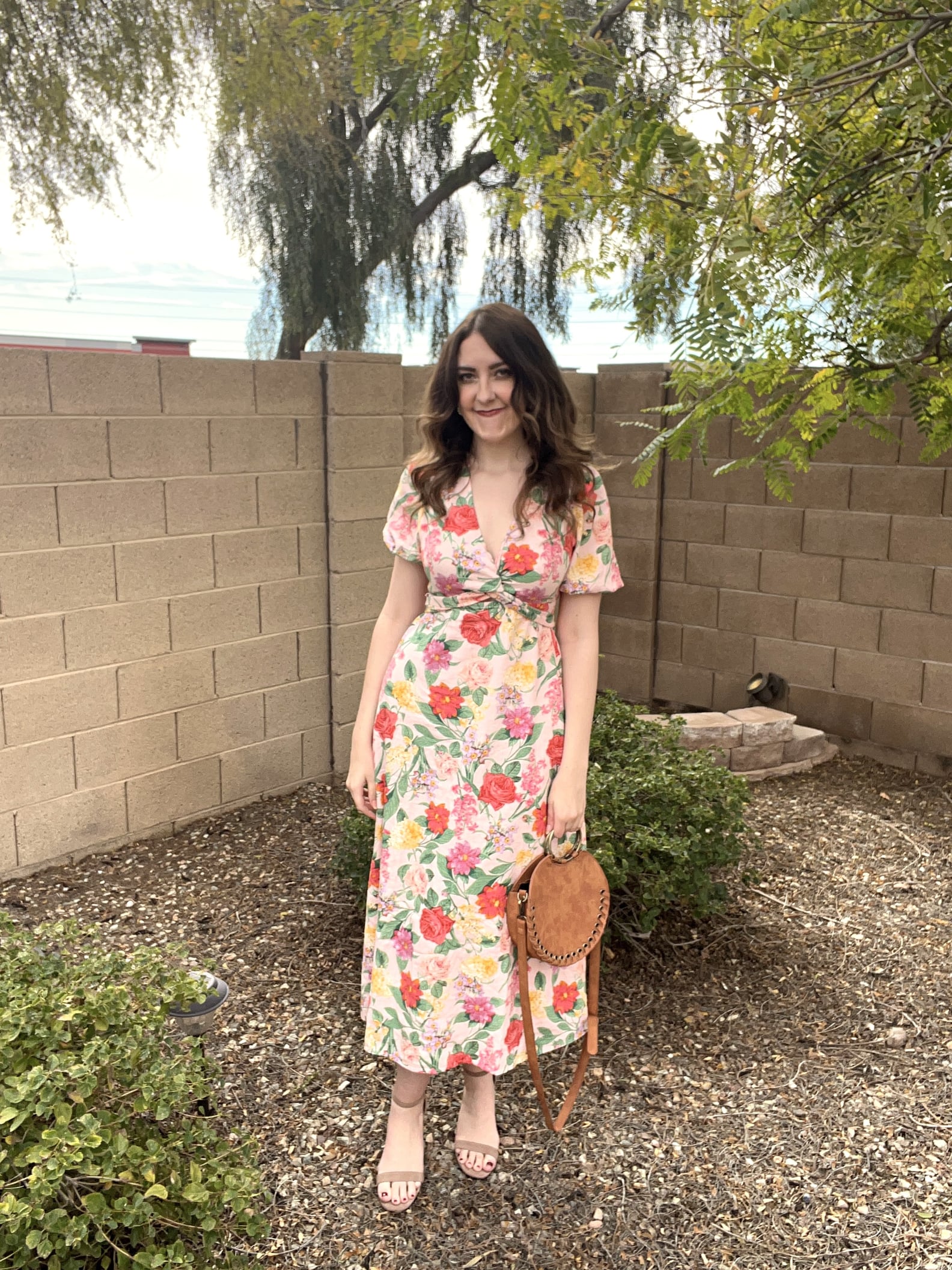 Old Navy Floral Linen-Blend Maxi Dress Review With Photos | PS Fashion