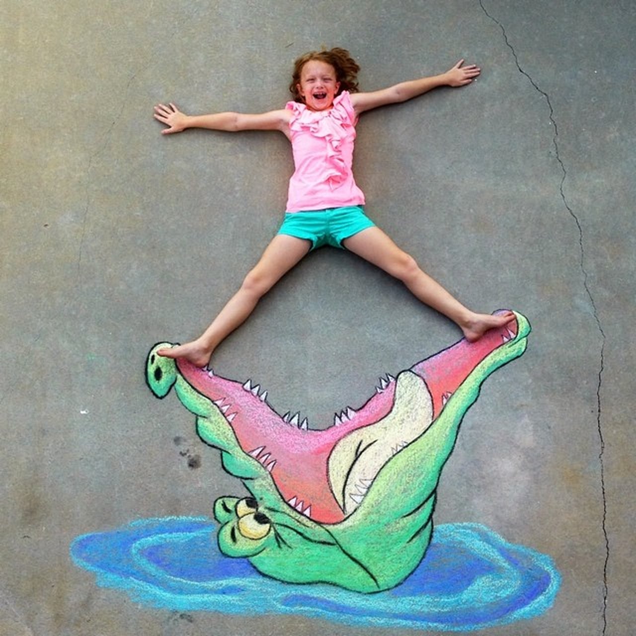Amazing Images From Chalk Artist Dad | PS Family