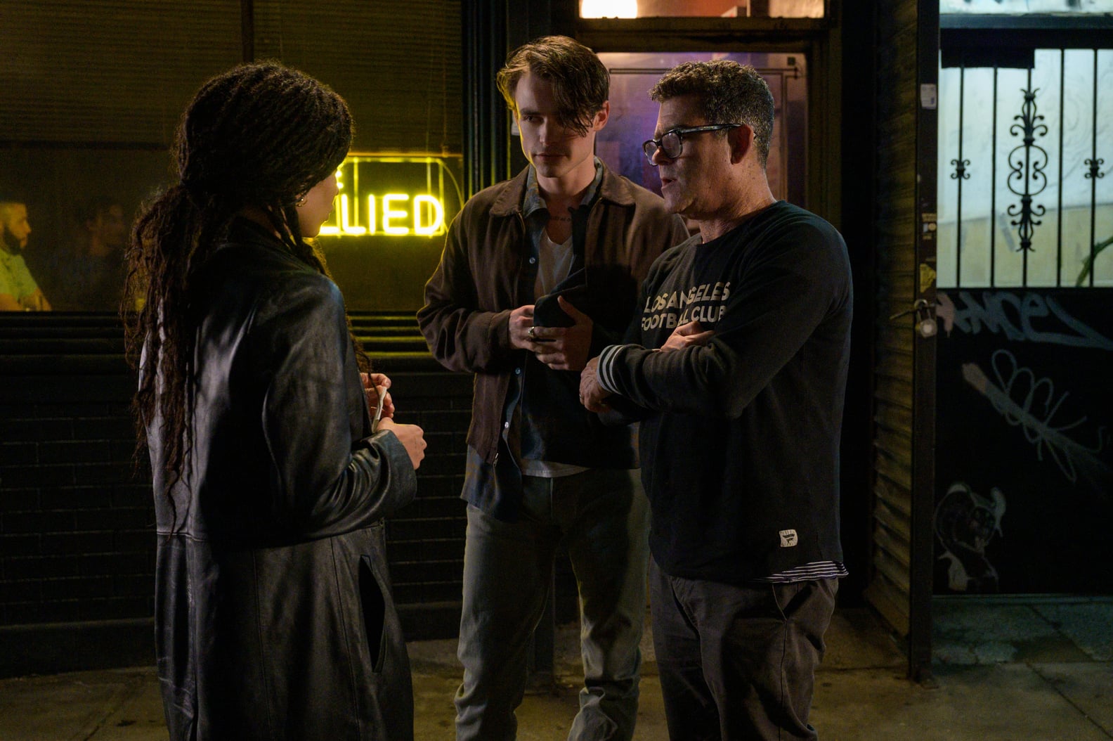 Zoë Kravitz's Leather Jacket as Rob on High Fidelity | POPSUGAR Fashion