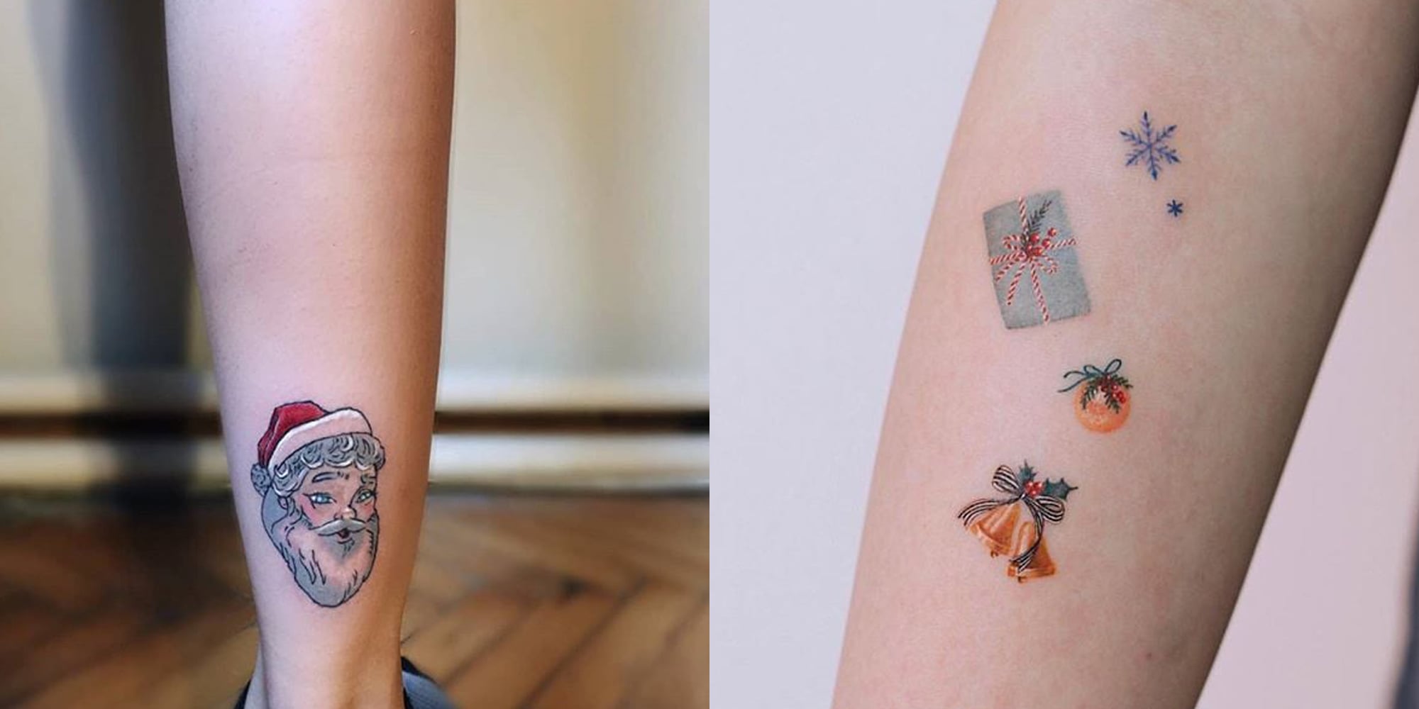 Best Holiday Tattoos If You Love Santa, Snowflakes, and More | POPSUGAR ...