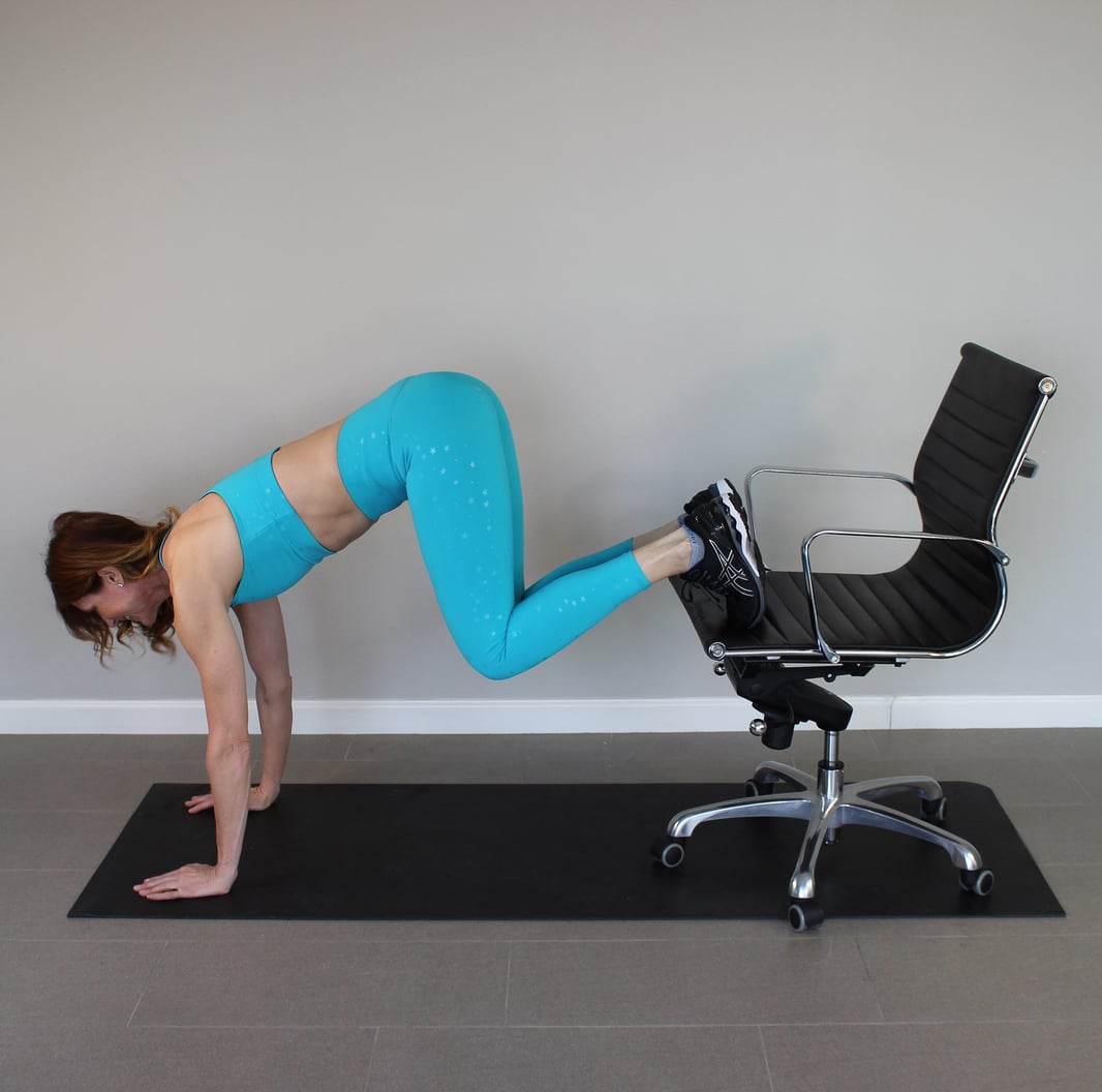 Full-Body Pilates Workout Using Office Chair | POPSUGAR Fitness