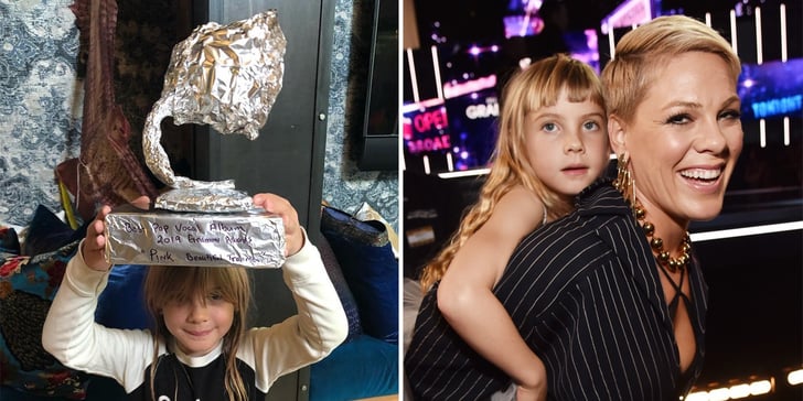 Pink's Kids Make Her a Homemade Grammy 2019 | POPSUGAR Family