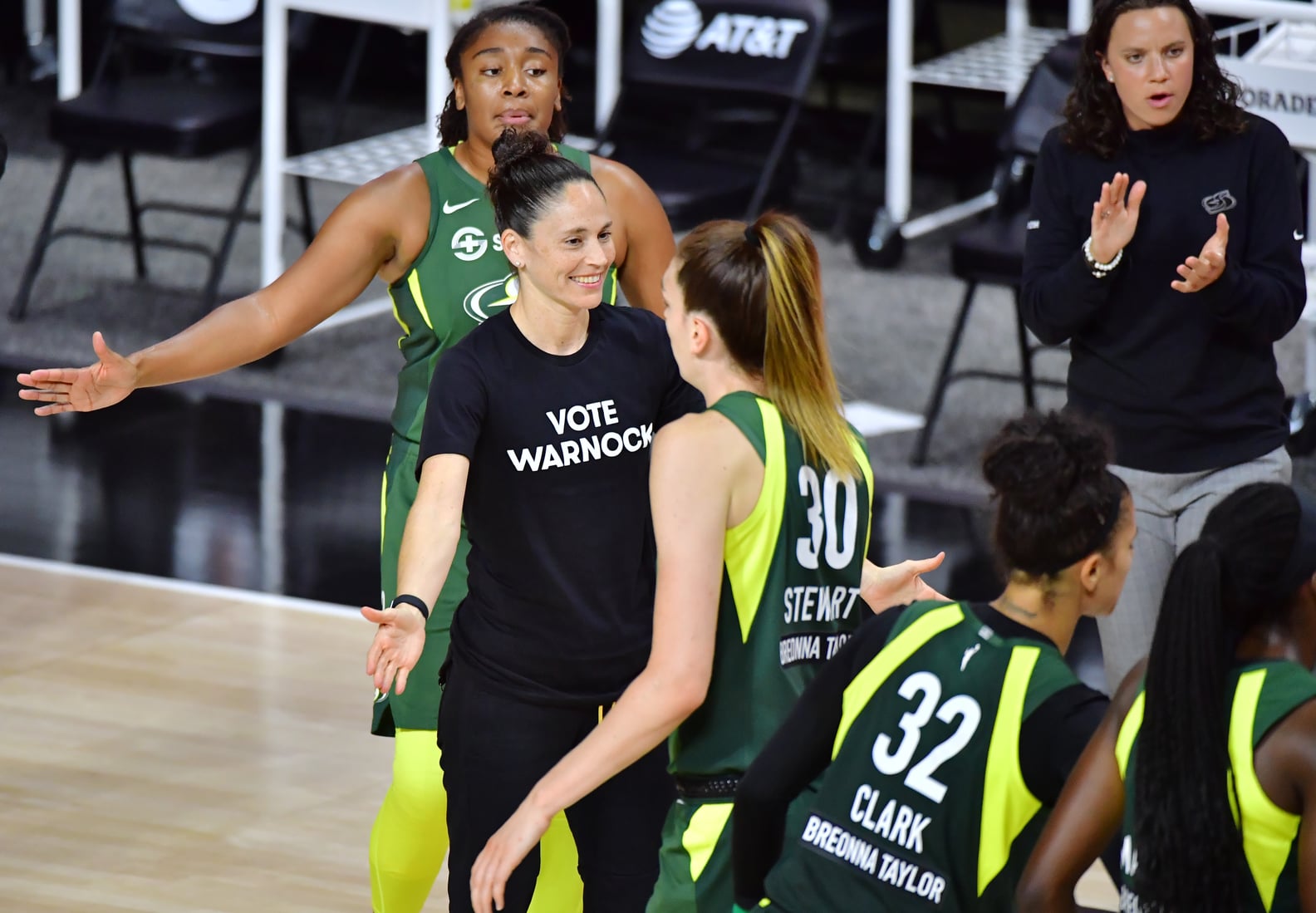 Why WNBA Players Are Wearing "Vote Warnock" Shirts | POPSUGAR Fitness