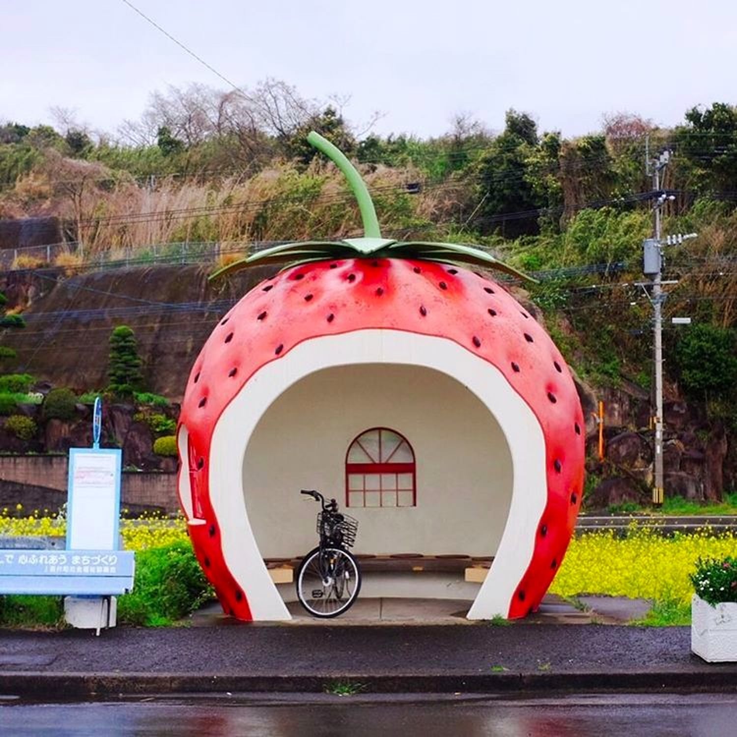 Fruit Bus Stops in Konagai, Japan | PS Smart Living