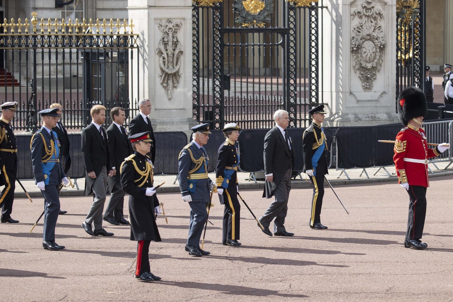 Prince Harry, William at Queen Elizabeth Coffin Procession | PS Celebrity
