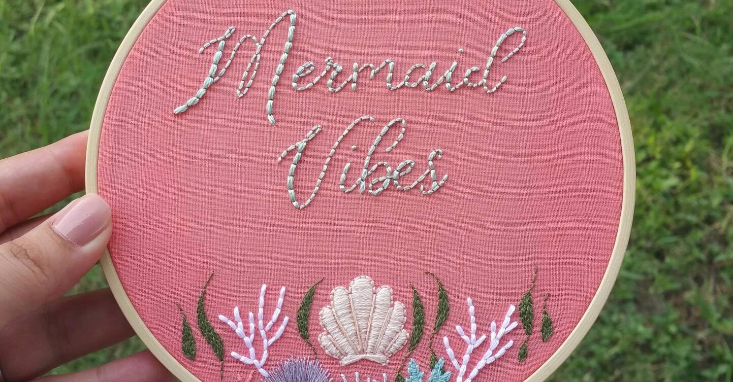 Mermaid Embroidery Hoops | PS Love