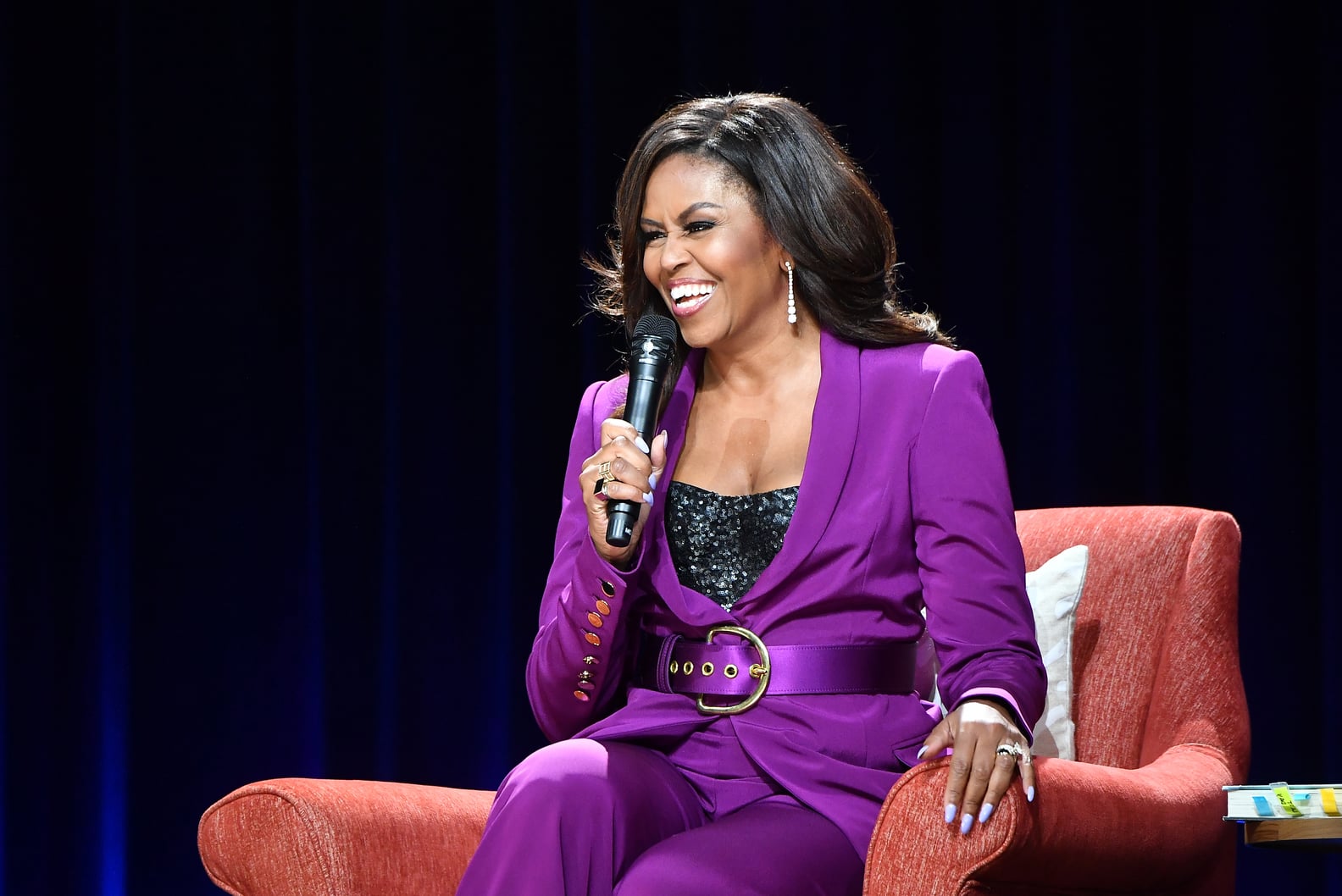 Michelle Obama's Purple Suit 2019 | POPSUGAR Fashion
