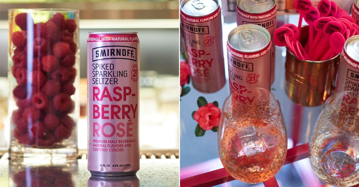 Smirnoff Spiked Sparkling Seltzer Raspberry Rosé | PS Food
