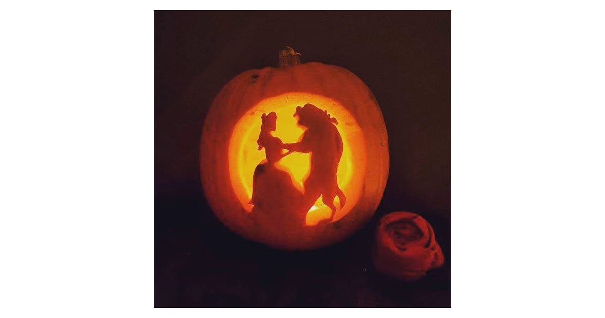 Beauty And The Beast Pumpkin Carving West Happy Halloween From The