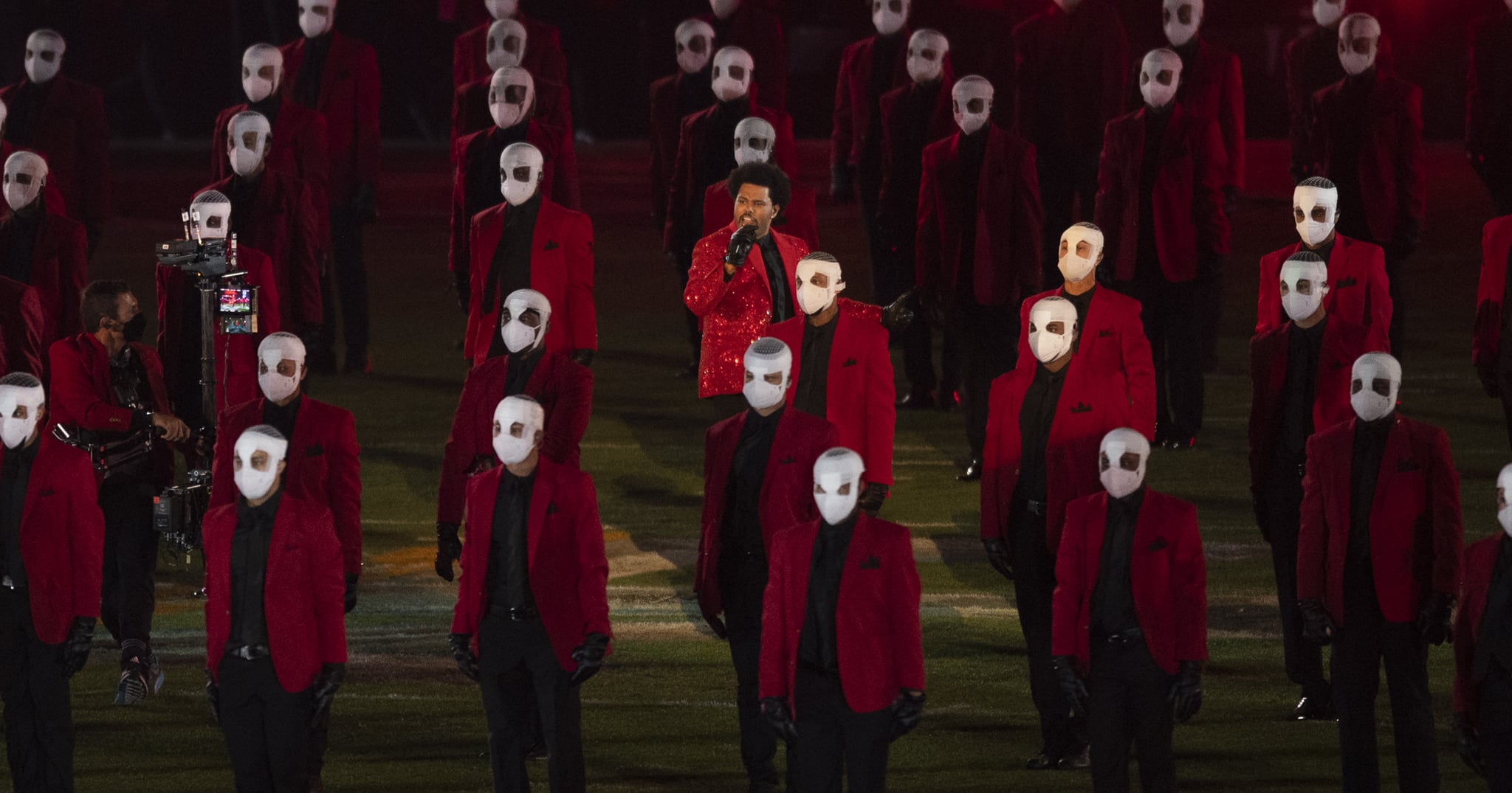 Why The Weeknd's Super Bowl Dancers Wore Face Bandages | PS UK Beauty