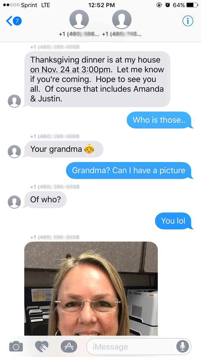 Grandma Sends Text Message to Wrong Number For Thanksgiving | PS Tech
