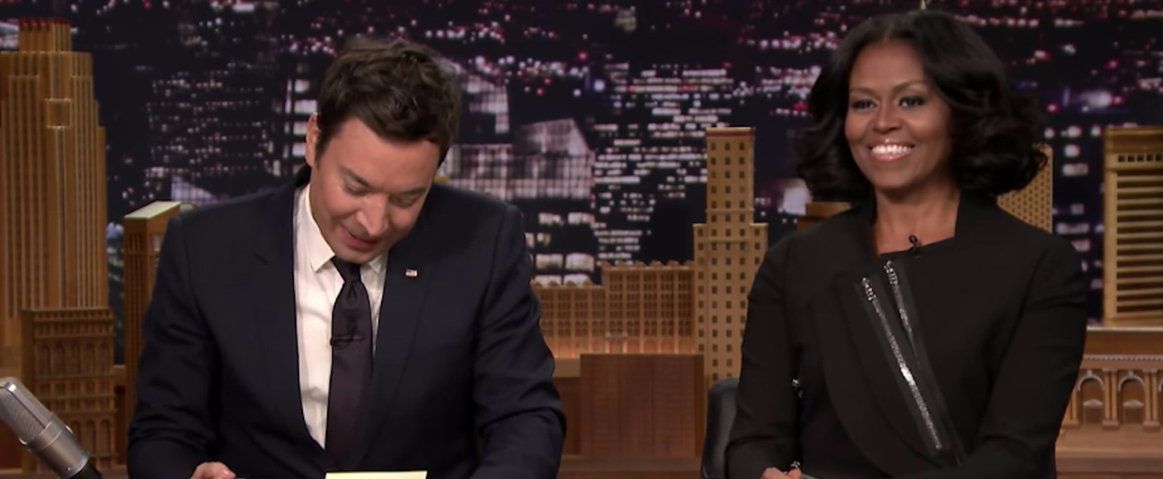 Michelle Obama Writes Thank-You Notes on Tonight Show 2017 | PS Celebrity
