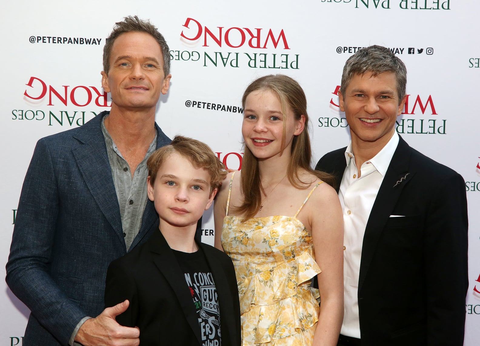 Neil Patrick Harris With His Twins at Peter Pan Goes Wrong | PS Celebrity