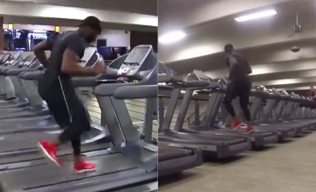 Man Running Across Treadmills Video | PS Fitness