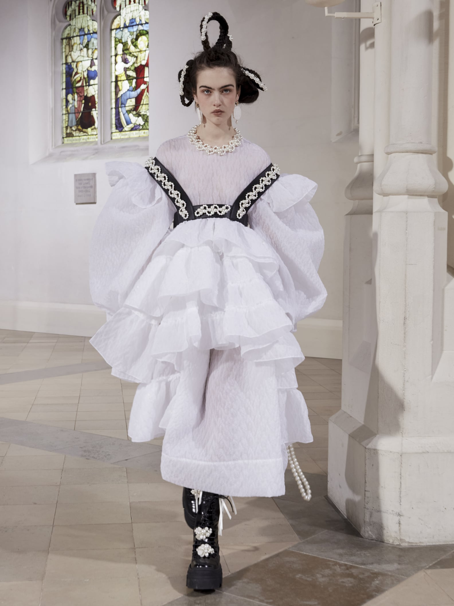 Simone Rocha Fall 2021 Features Patchwork and Regencycore | PS Fashion