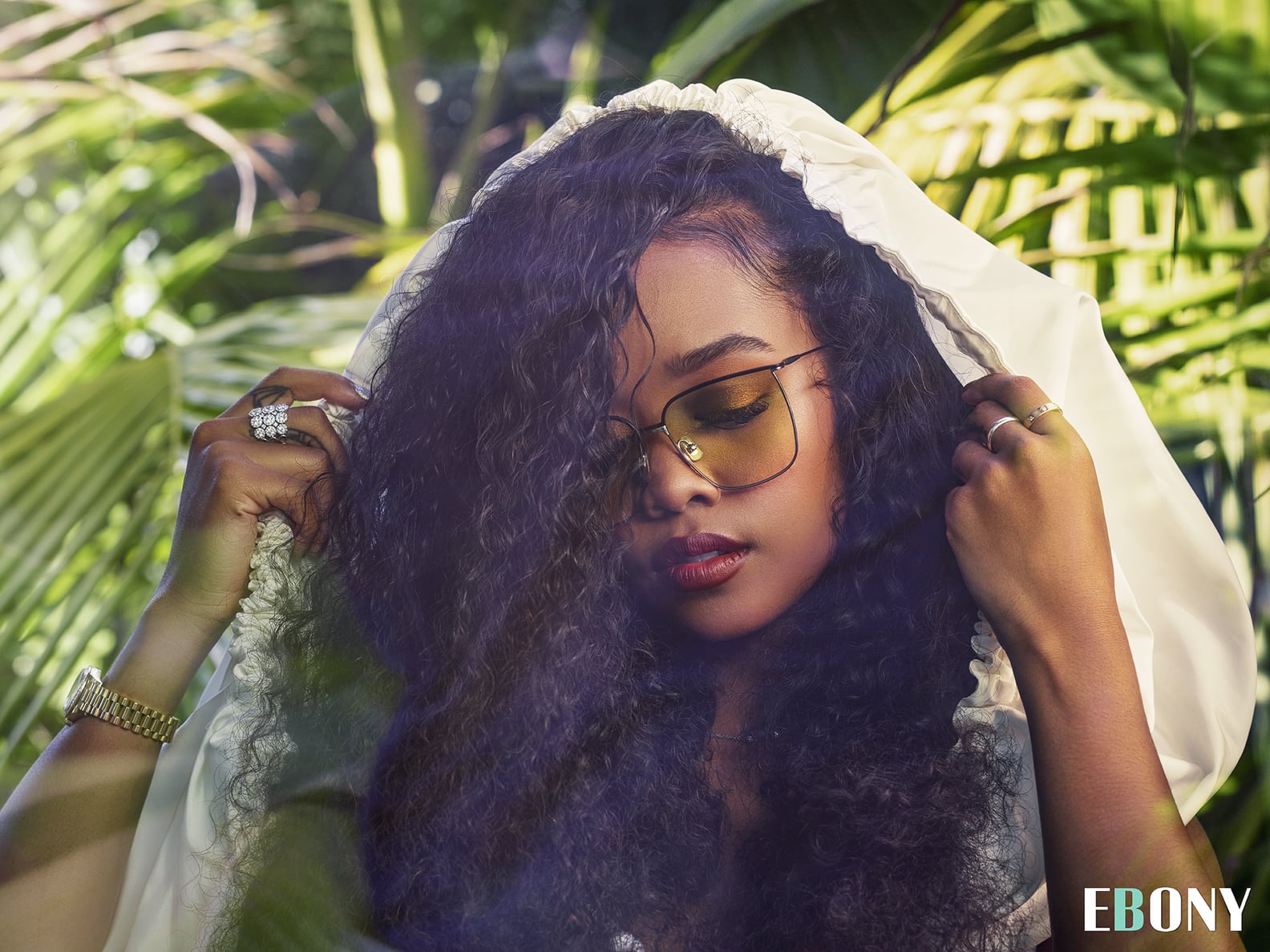 H.E.R. and Dad Kenny Wilson in Ebony Magazine Pictures | PS Celebrity