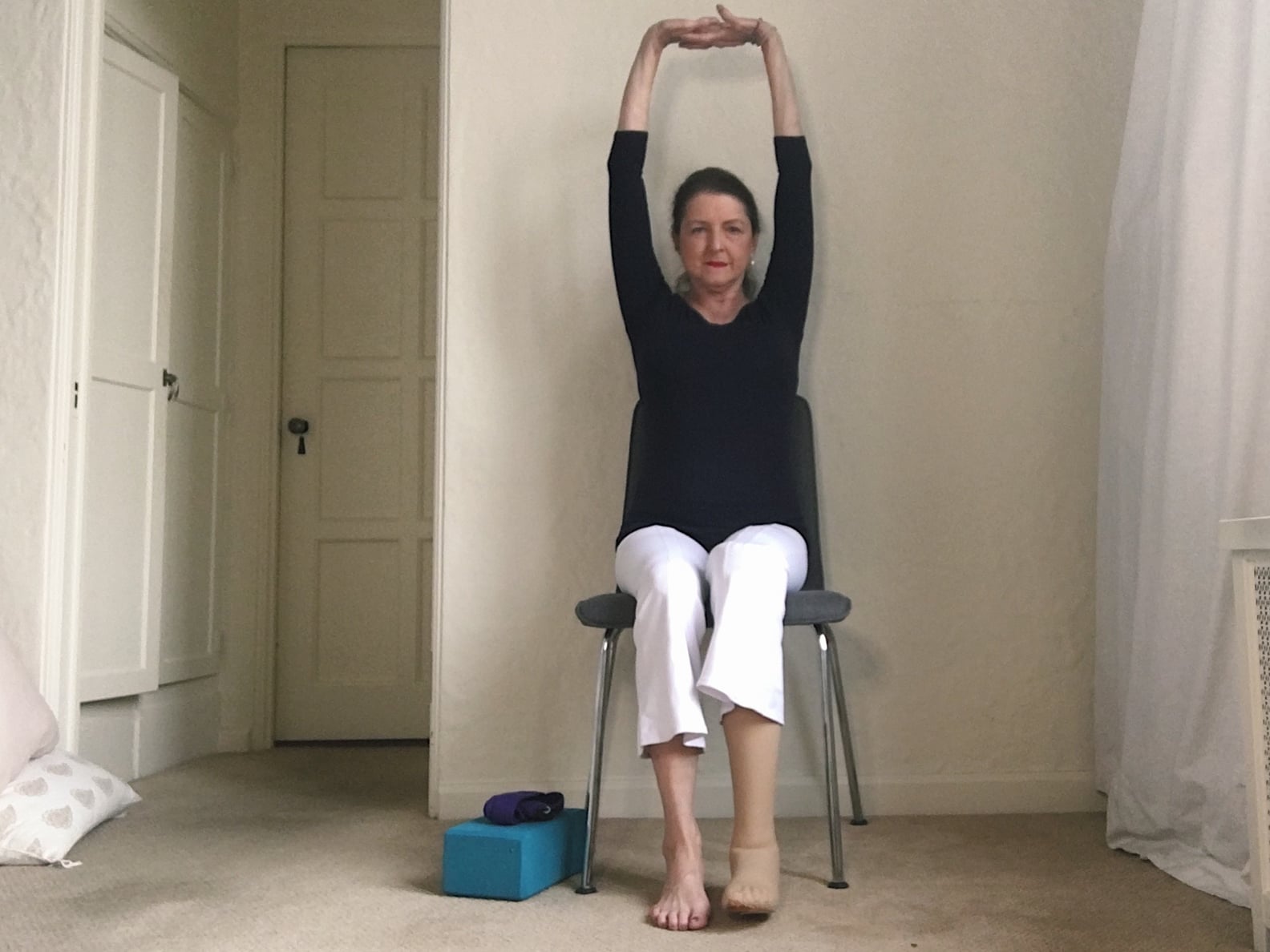 Full-Body Adaptive Seated Yoga Flow in a Chair | POPSUGAR Fitness
